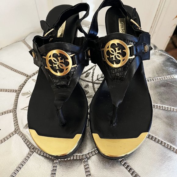 Guess | Shoes | Guess Wedge Strappy Sandals | Poshmark